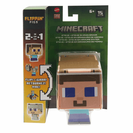Minecraft Flippin' Figure Steve + Eiserne Rüstung Steve