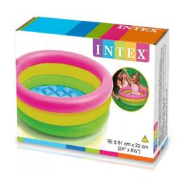 INTEX 57107NP Baby Pool Sunset Glow mit 3-Ringen