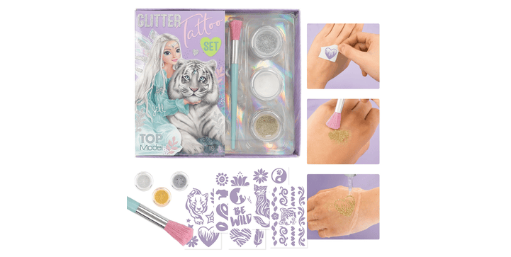 TOPModel Glitzer Tattoo Set FANTASY TIGER